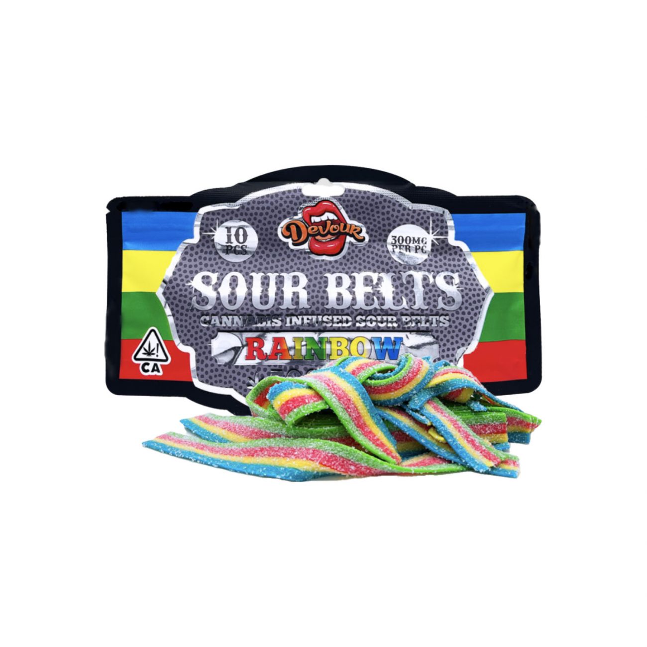 Devour 3000mg THC Sour Belts – Cannabis2Go