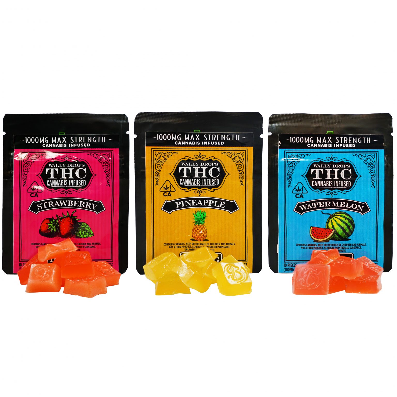 Wally Drops 1000mg THC Infused Gummies – Cannabis2Go