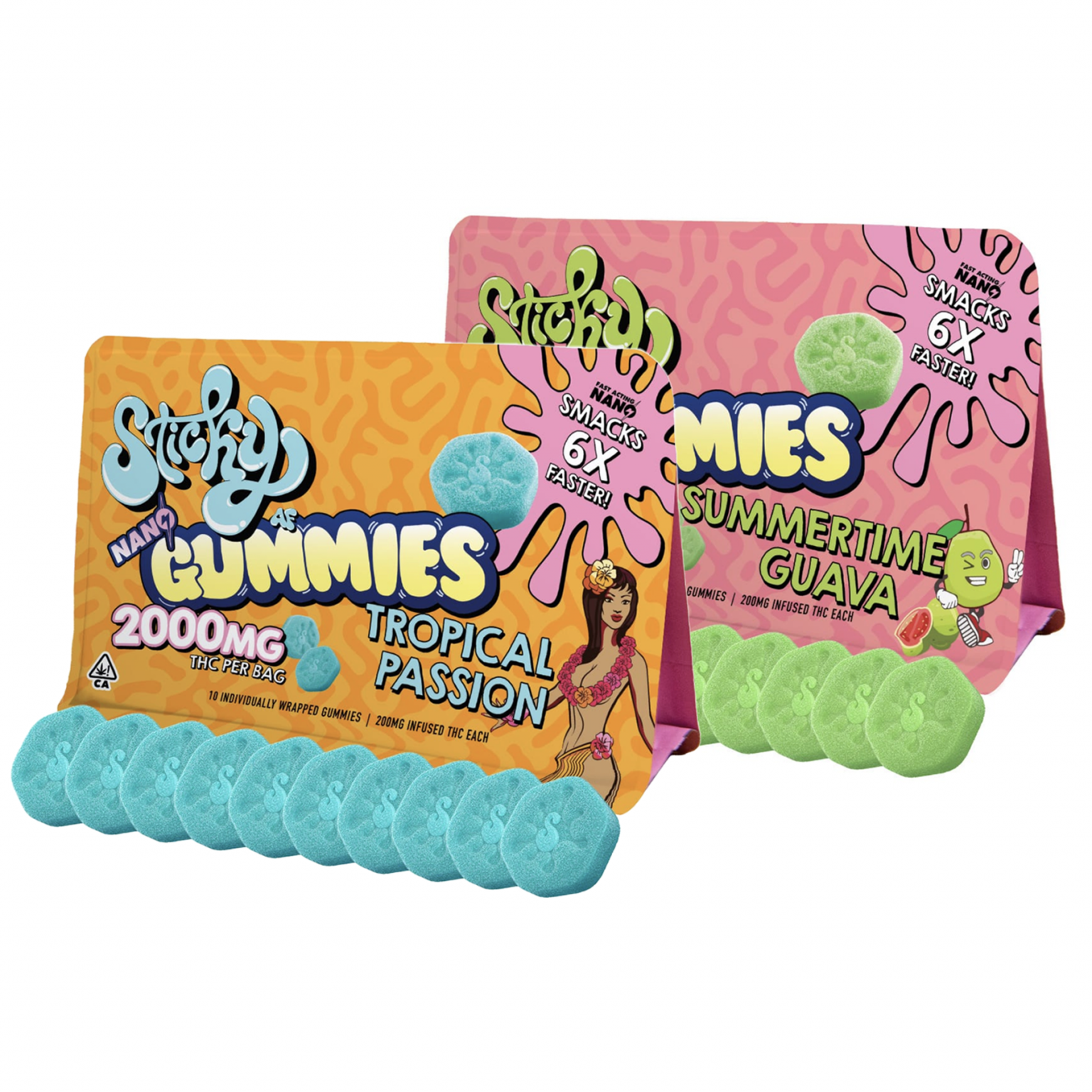 Sticky AF 2000mg THC Nano Gummies – Cannabis2Go
